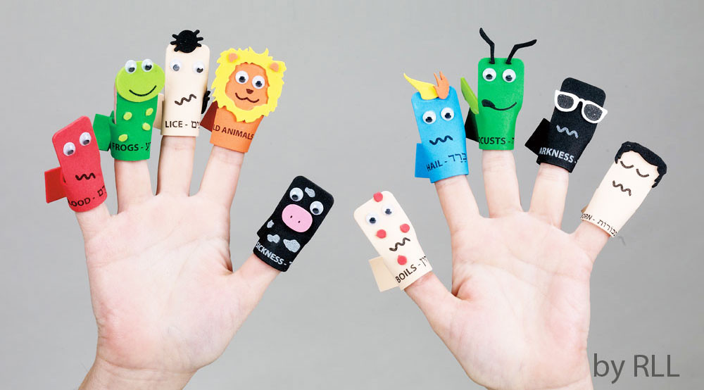 Pesach Ten Plagues Finger Puppet Kit - Your Holy Land Store