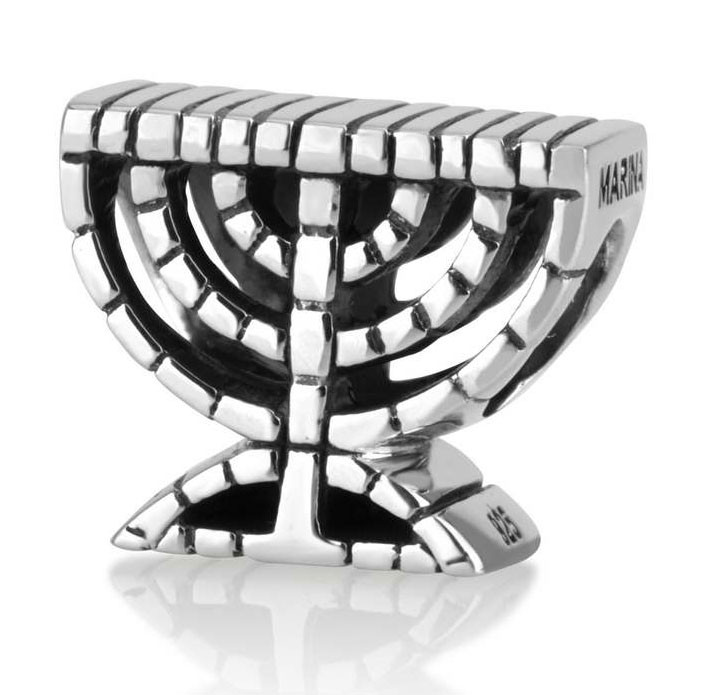 Menorah Charm Bead - Your Holy Land Store