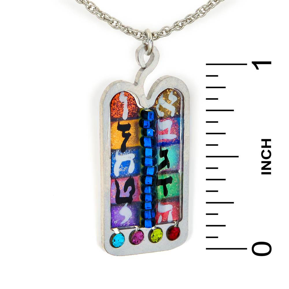 Ten Commandments Tablets Necklace - Your Holy Land Store