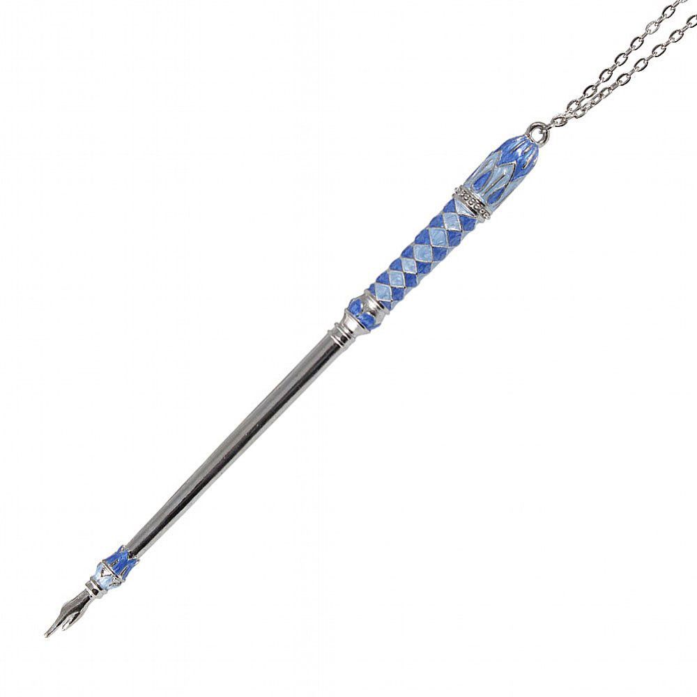 Silver Plated Yad Torah Pointer with Blue Enamel - Your Holy Land Store