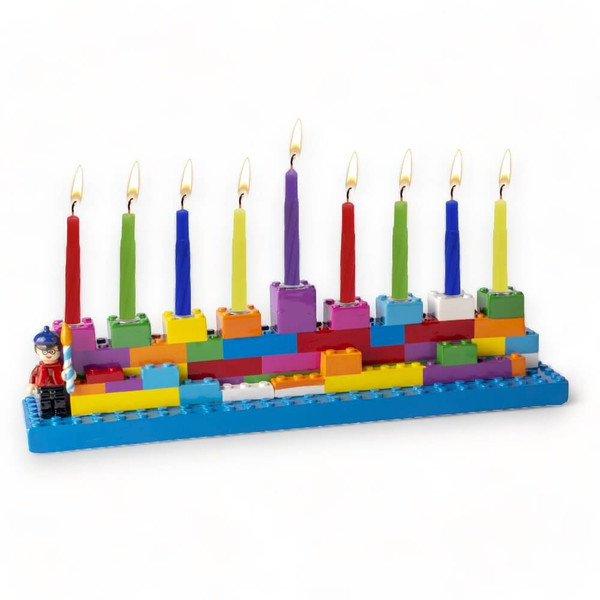 Lego Hanukkah Menorah - Your Holy Land Store