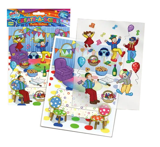 Purim Create-A-Scene Stickers - Your Holy Land Store