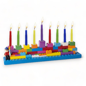 Lego Hanukkah Menorah - Your Holy Land Store