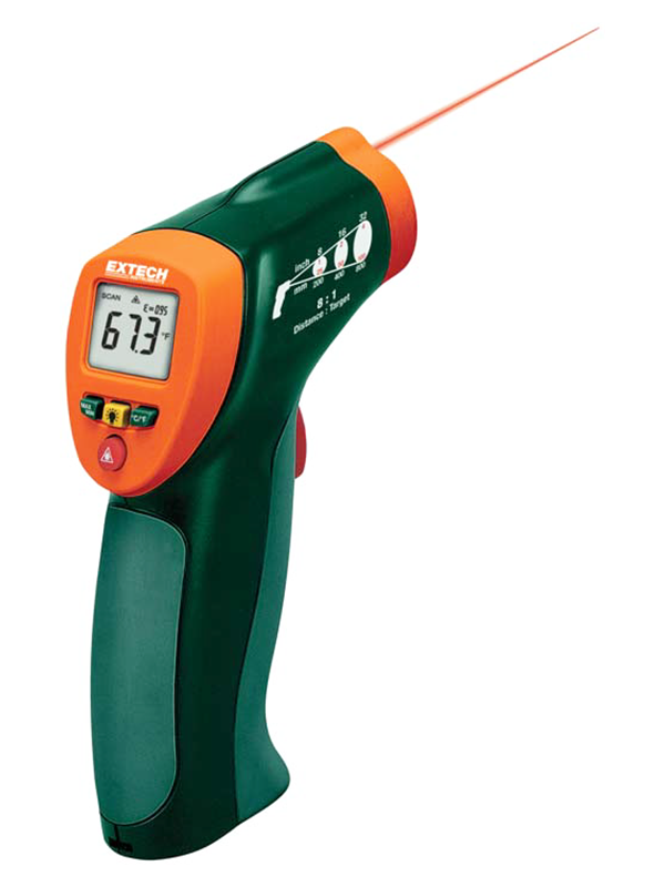 Extech IR400 Mini IR Thermometer (8:1 DS) - QA Supplies