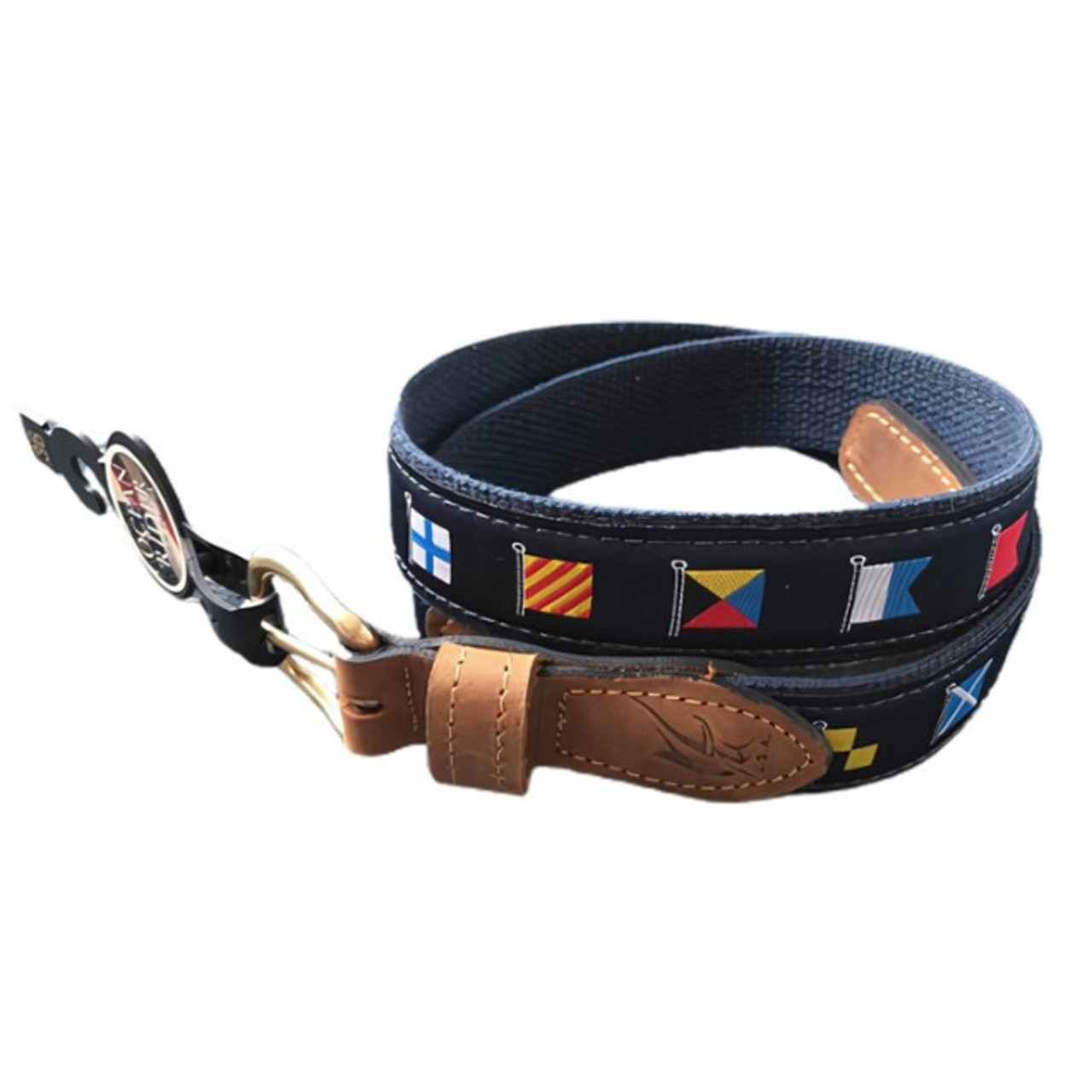 Ocean Rider Handmade Nautical Belt Navy