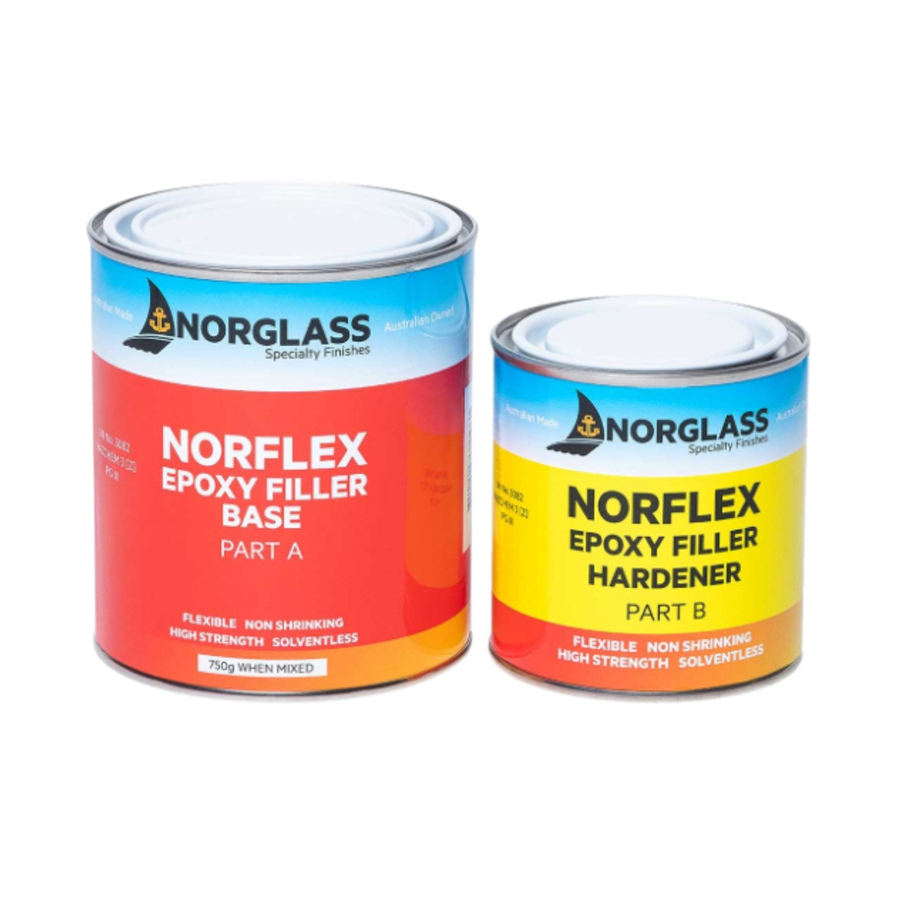 Norglass Norflex Epoxy Filler 750g - Part A and B