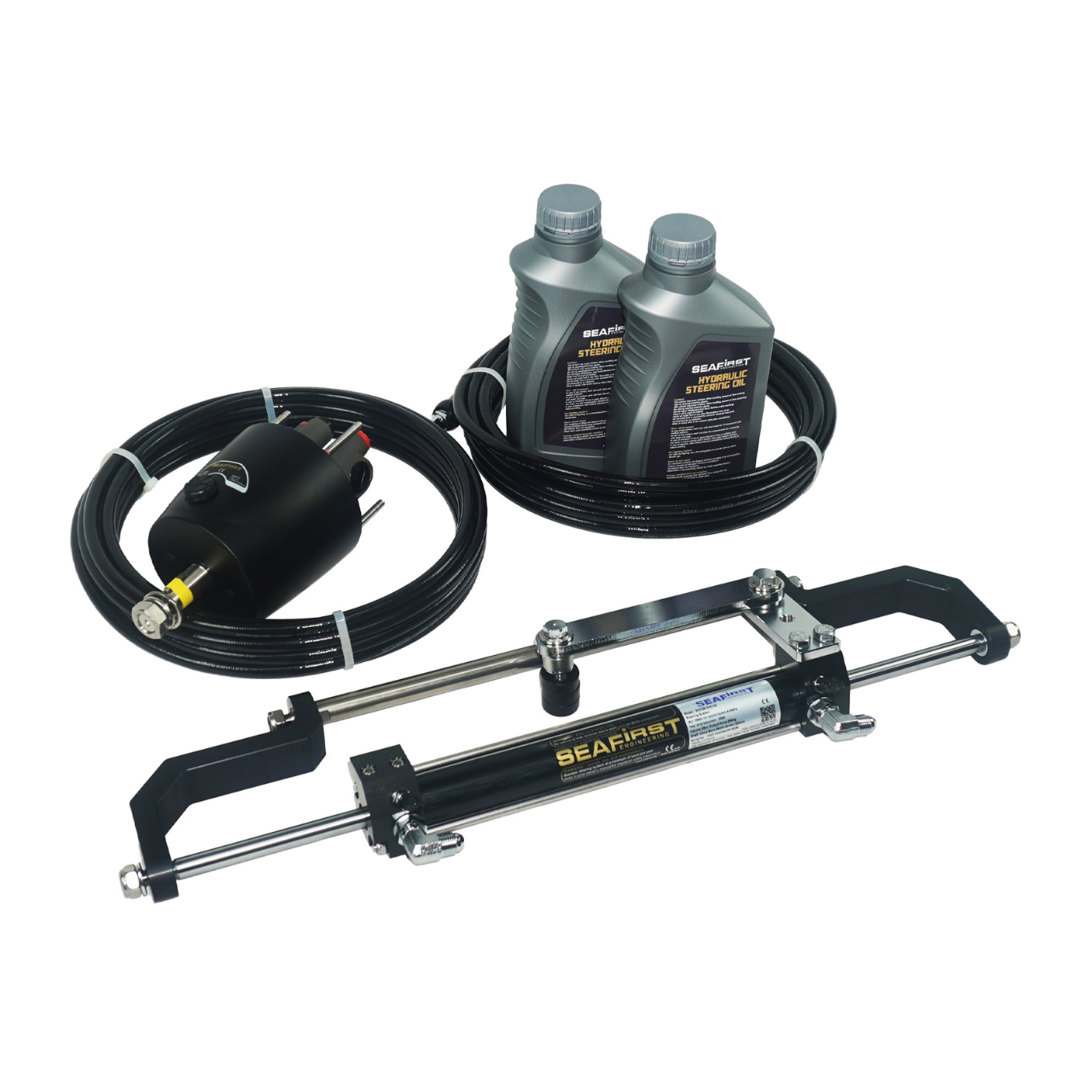 Seafirst 95HP Hydraulic Steering Kit – Complete System