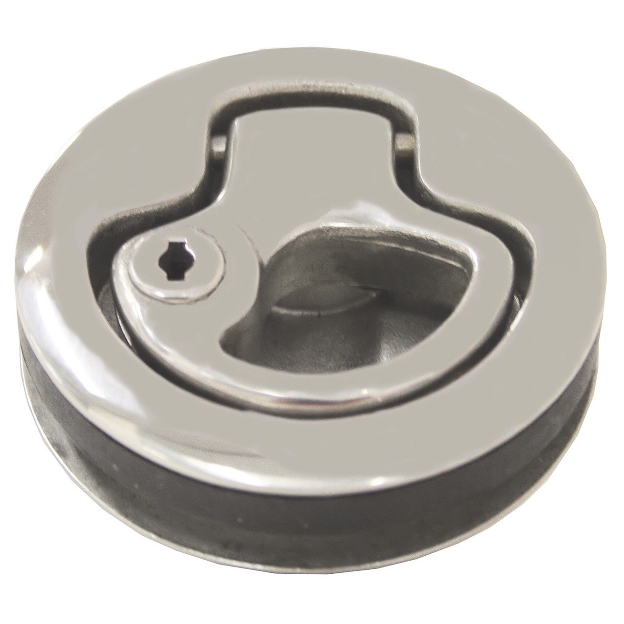Round Flush Mount Latch Stainless Steel with Key Lock