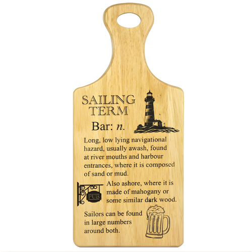 Wooden Board - Sailing Bar Term