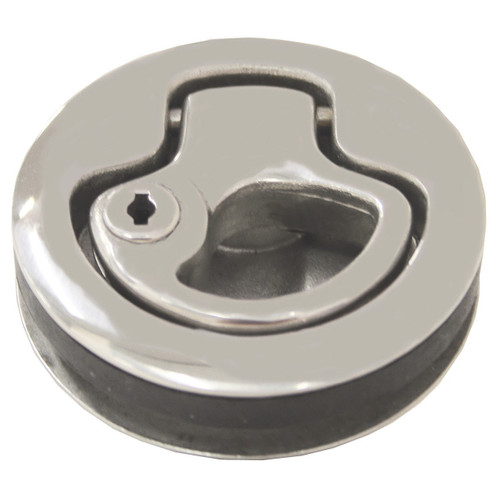 Round Flush Mount Latch Stainless Steel with Key Lock