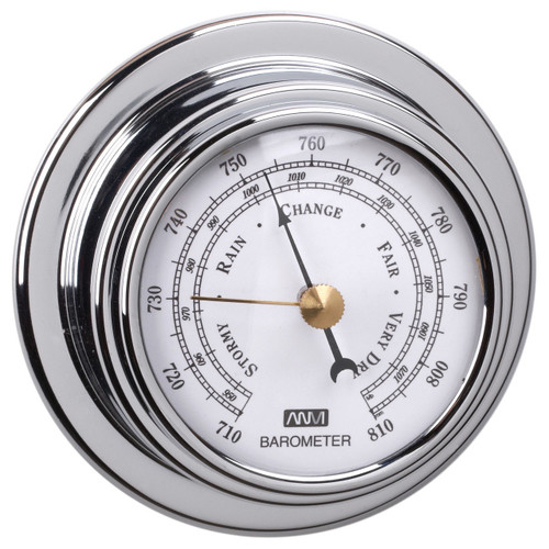 70mm Chrome Plated Brass Barometer