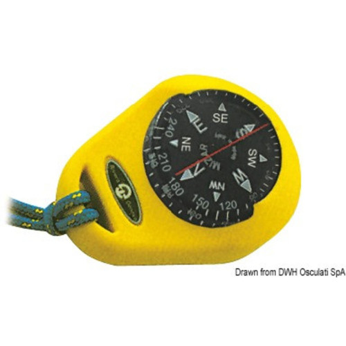 Hand Held Compass Yellow