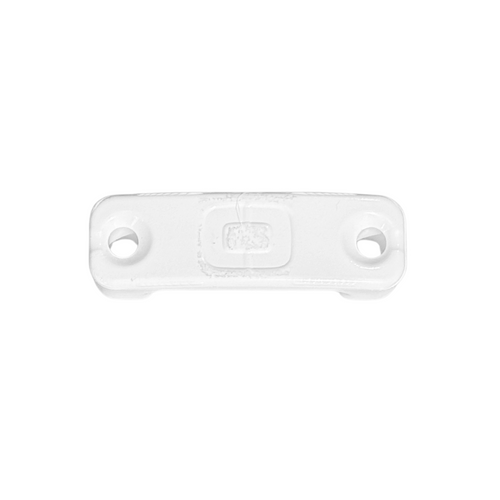 White Nylon Webbing Saddle 30mm