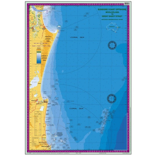 Chart Mooloolaba to Wide Bay Bar
