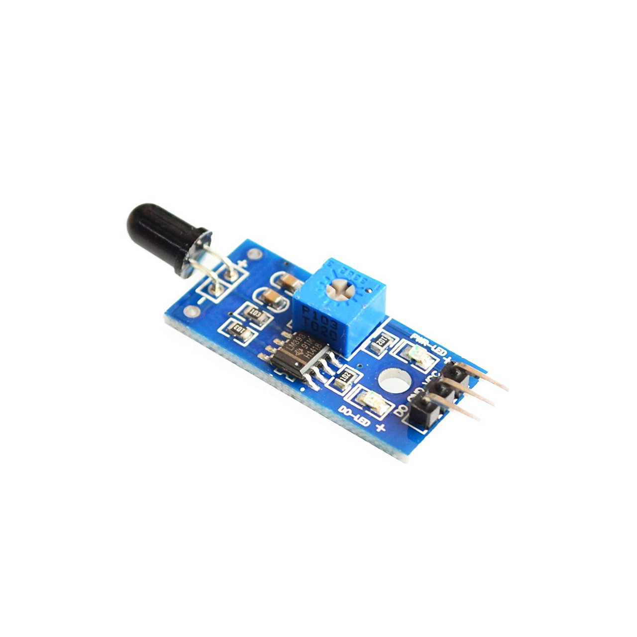 3 Pin IR Flame Sensor - 3.3V-5V Power Supply.