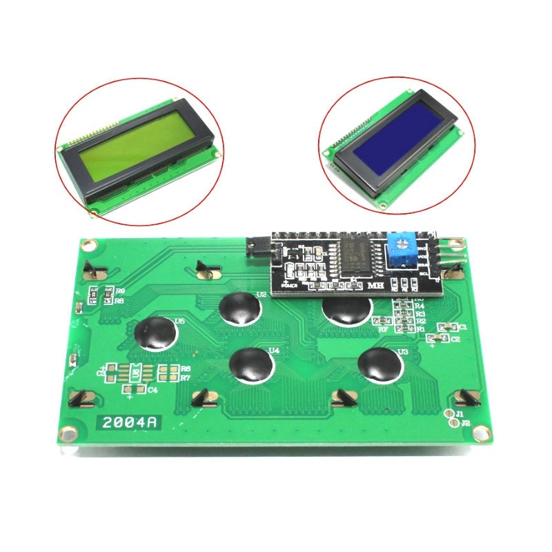 LCD 16x2 Blue backlight /w I2C - 5V DC Power Supply.