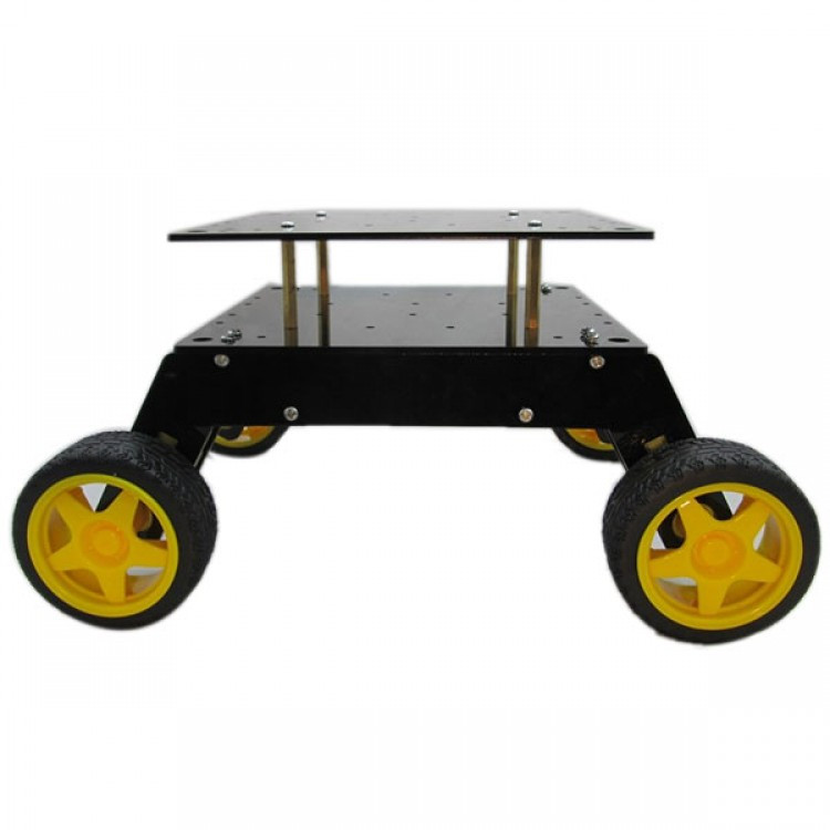 125rpm/min 4WD Suspension Robot Chassis - Beginner-friendly.