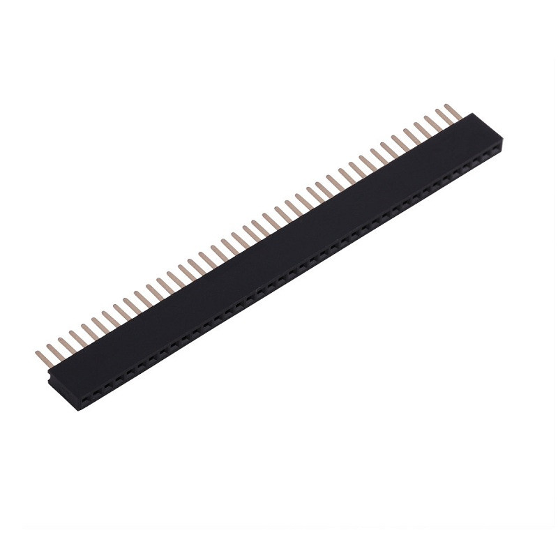 40pin 2.54mm Header Pin male Straight with a 2.54mm pitch.