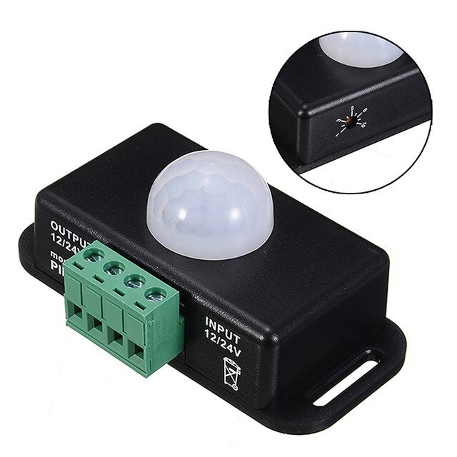 DC12-24V LED Human Body Infrared Switch - Easy installation.
