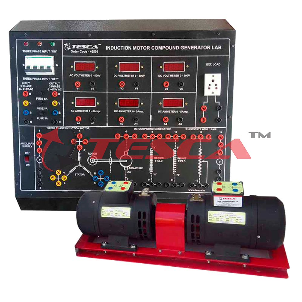 Induction Motor Compound Generator Lab - Order Code 46593