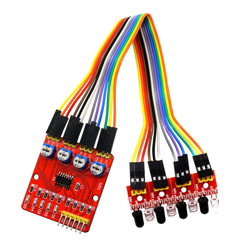 4 Channel Infrared Tracing/line Sensor - 3.3V-5V, 1A power.