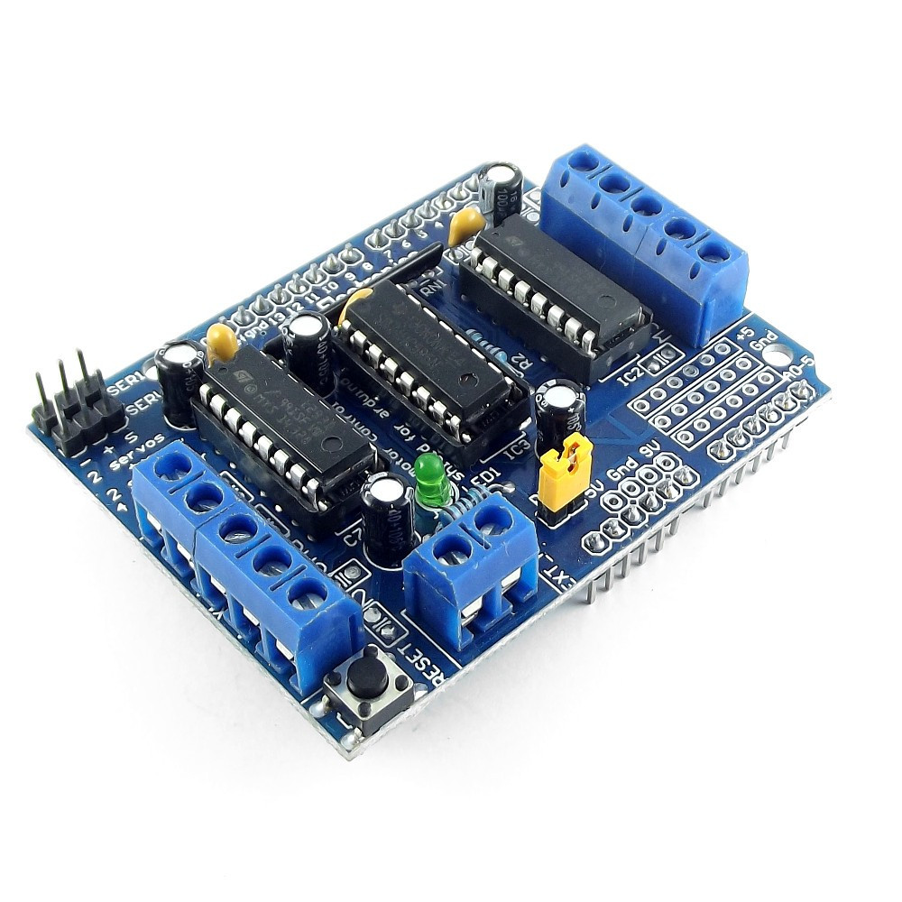 4 Channel L293D Motor Driver Module - DC 4.5-25V input.
