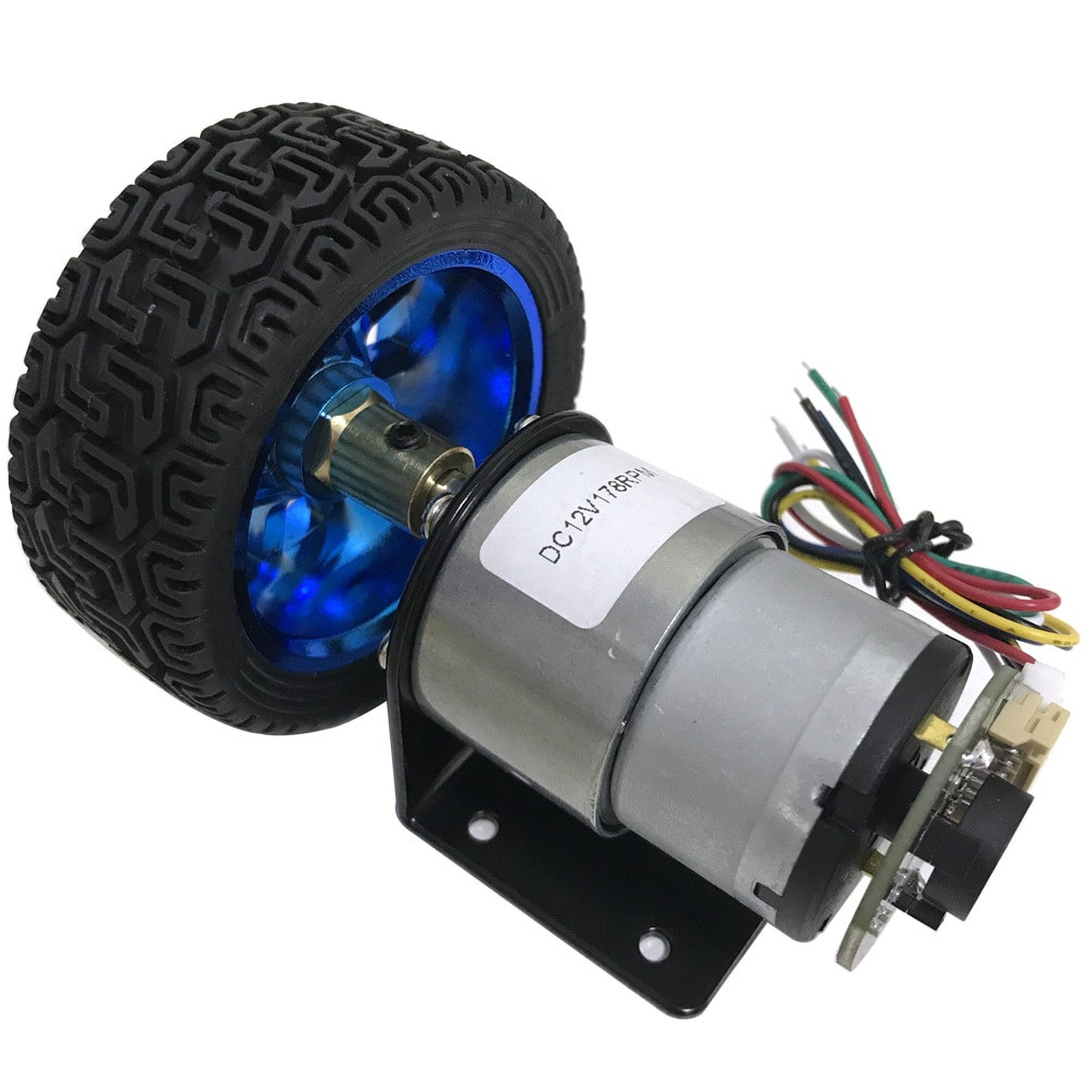 JGB37-520 12V 110RPM Encoder Motor plus wheel Kit
