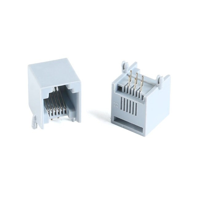 RJ11 6P6C Right Angle PCB Mount connector Socket - 1.5A.