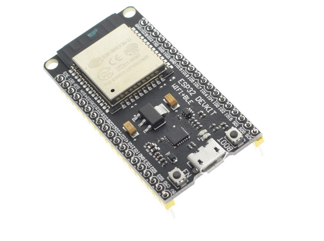 ESP32-S Wifi + Bluetooth SoC Module in SMD-38 package.