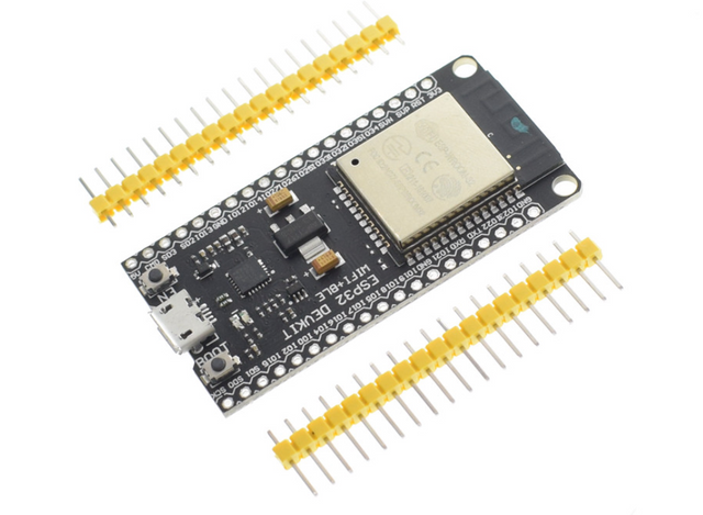 ESP32-S Wifi + Bluetooth SoC Module in SMD-38 package.