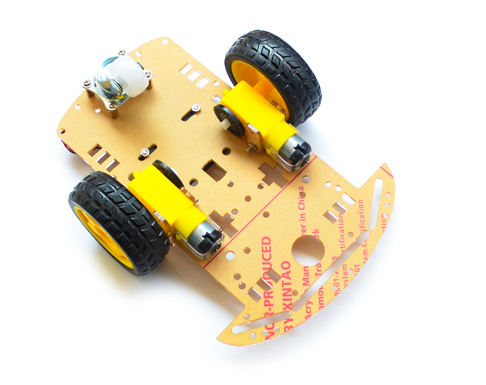 Smart Bot 2WD Wheel Chassis - supports up to 2kg load.