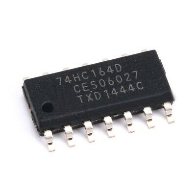 74HC164D - Shift Register SMD IC, 8-bit.
