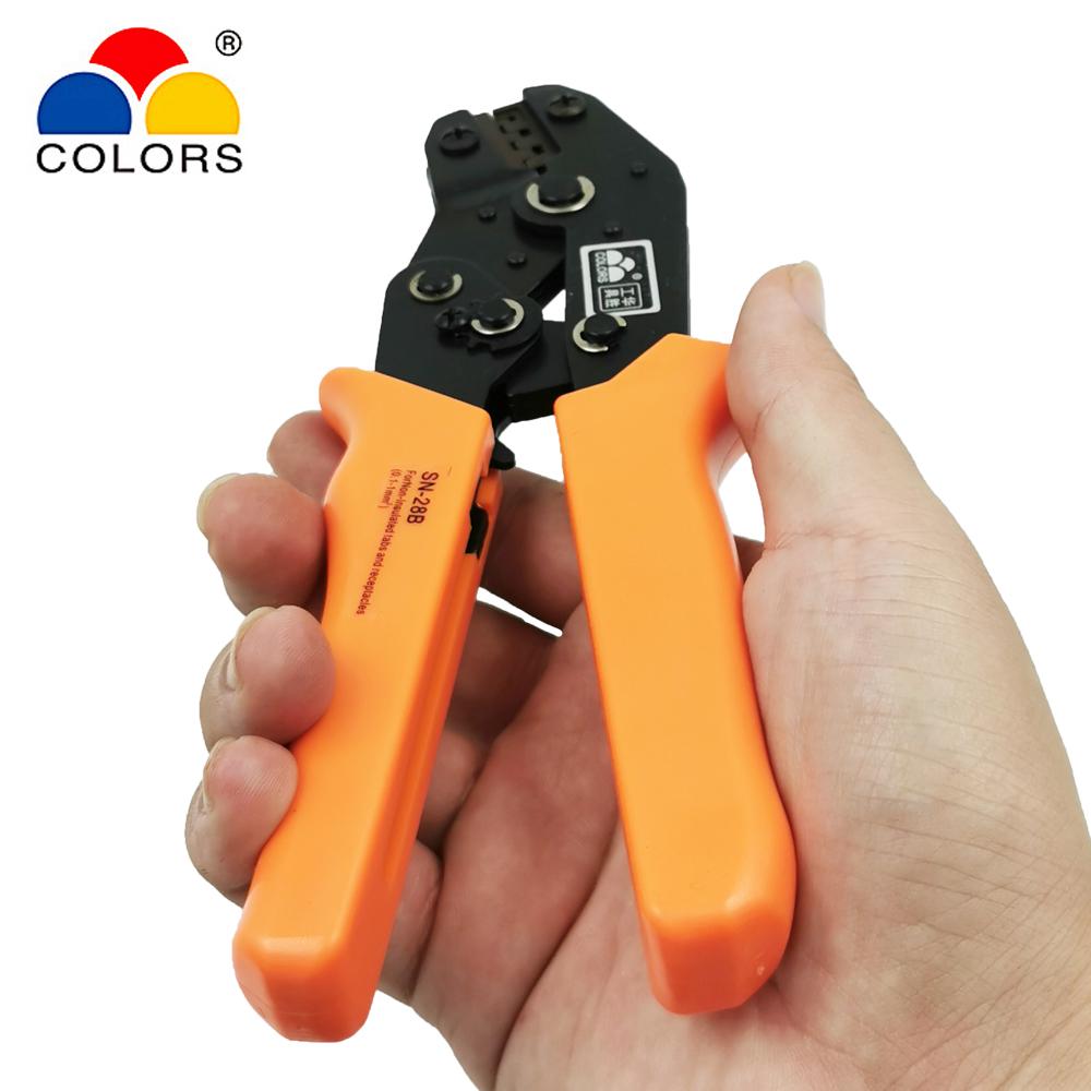 SN-28B crimping Pliers/ Tool - Fatigue-reducing handle.