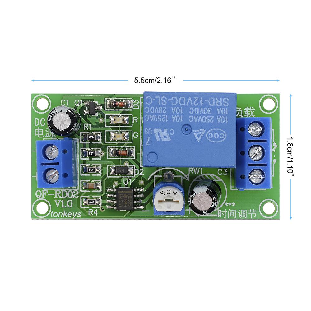DC 12V NE555 Adjustable Time Delay relay Module