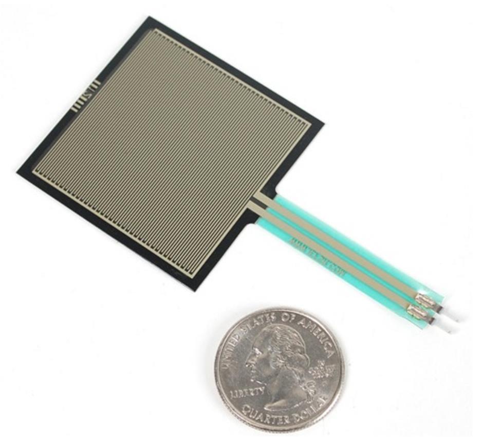 Force Resistive Sensor ,1.5" SQUARE - pressure-sensitive pad