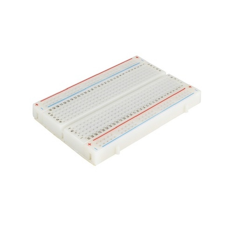 Breadboard mini 400pts with board-to-board connectors.