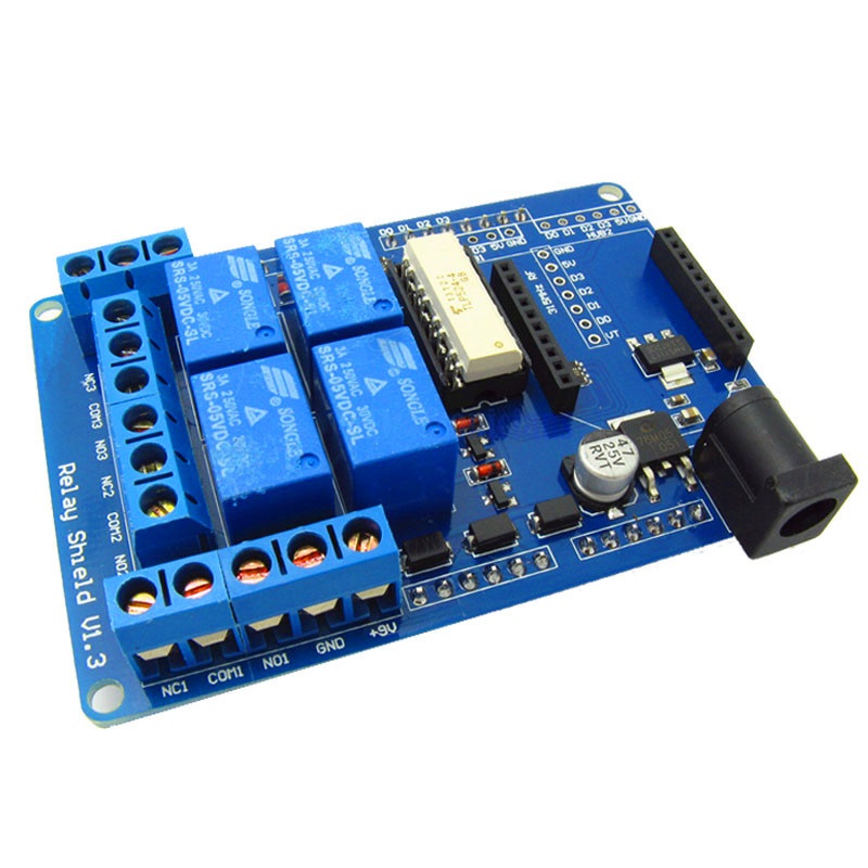 240V 3A 4 Channel Xbee Relay Shield- Power: 7-12V (>200mA).