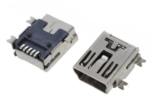 Mini USB SMD 5 Pin Female Mini B Socket connector.