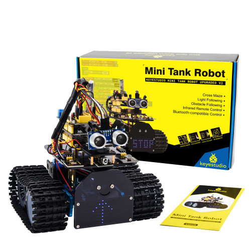 Arduino Tank Robot RC Control STEM Kit with 6V 150rpm motors