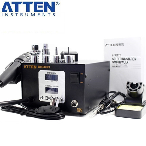 ATTEN AT8502D Hot Air Rework and Soldering Station- 2-in-1