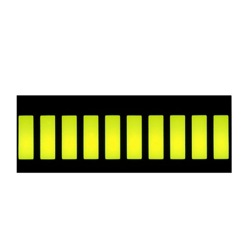 Green 10 Segment LED Display - 400Hz sweep frequency..
