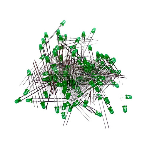 Diffused Green 3mm LED 25 pack - 1.9-2.3V Forward Voltage.