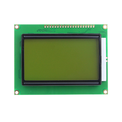 Graphic LCD 128x64 - Yellow LCD Display.