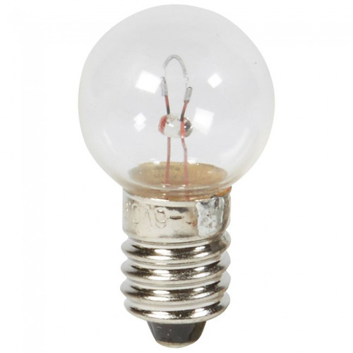 E10 Miniature Screw Base Light Bulbs, 6.3V / 0.5A