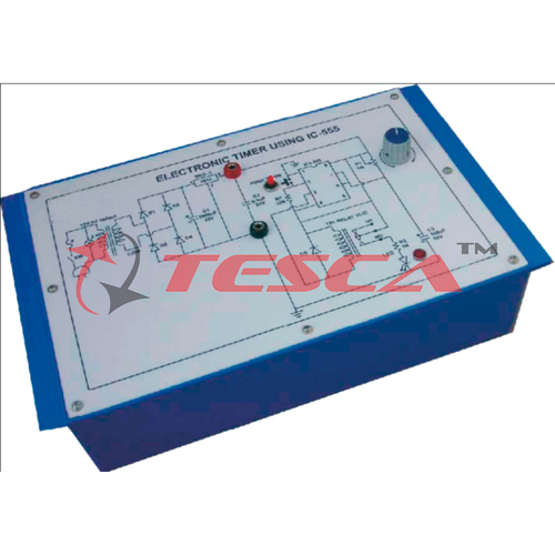 Electronic Timer Using IC-555 Trainer with Power Supply.