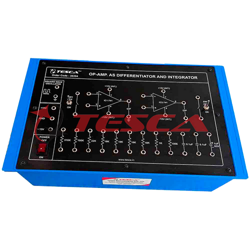 Op-Amp Differentiator and Integrator with Power Supply.