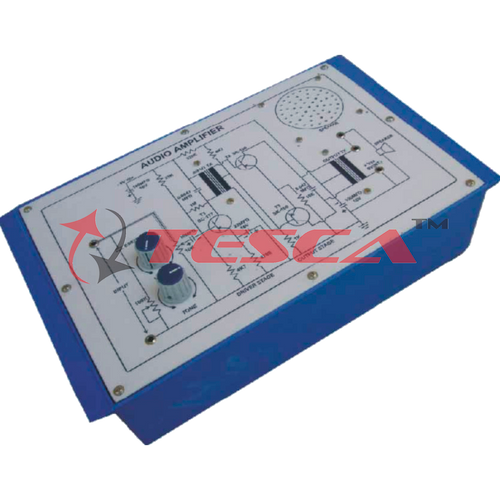 Audio Amplifier (5W, 4 Ohms) with power supply.