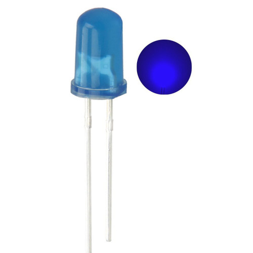 5mm Diffused Bright LED Diode - Red,Green,Yellow,Blue,White