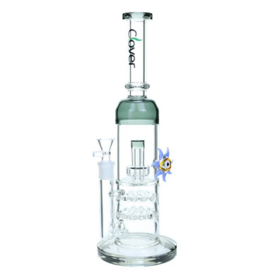 12.5" CLOVER GLASS DOUBLE DISK & MATRIX PERC WATER PIPE [WPB-317]