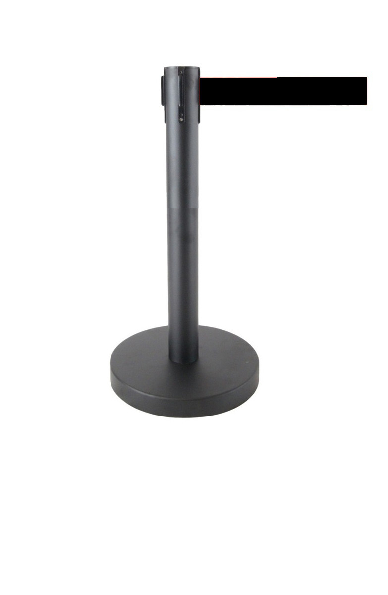 Queue Crowd Barriers Crowd Control with 3m Retractable Belt(Short Black ...